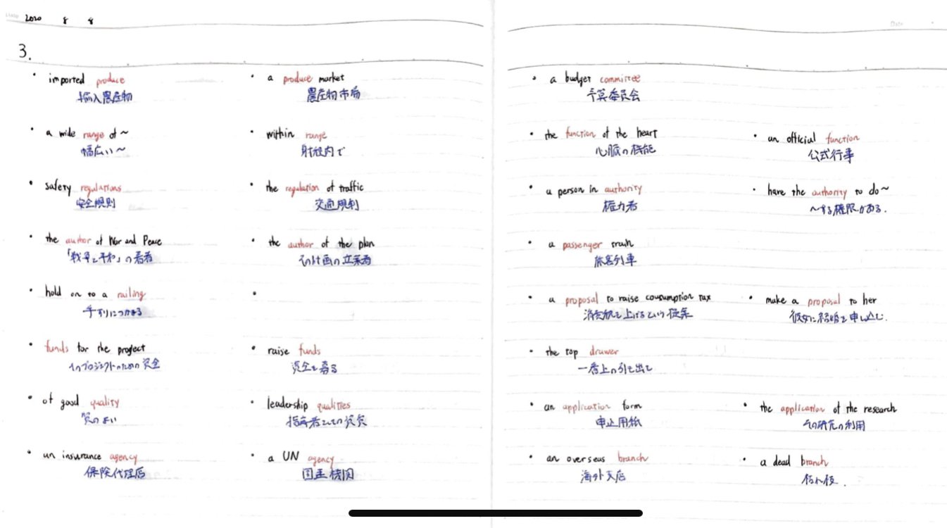 TOEIC英単語学習記録#3｜Writer_Rinka｜note