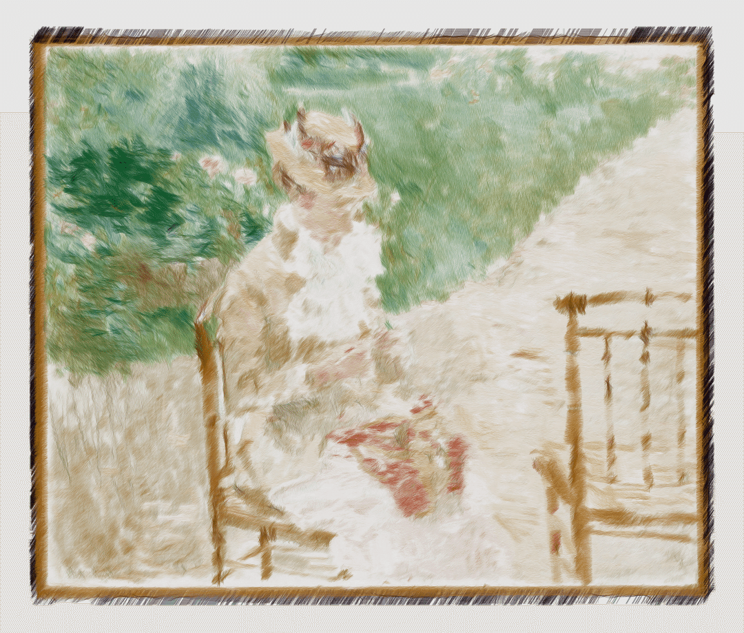 Young Woman Knitting.｜deconbatch｜note