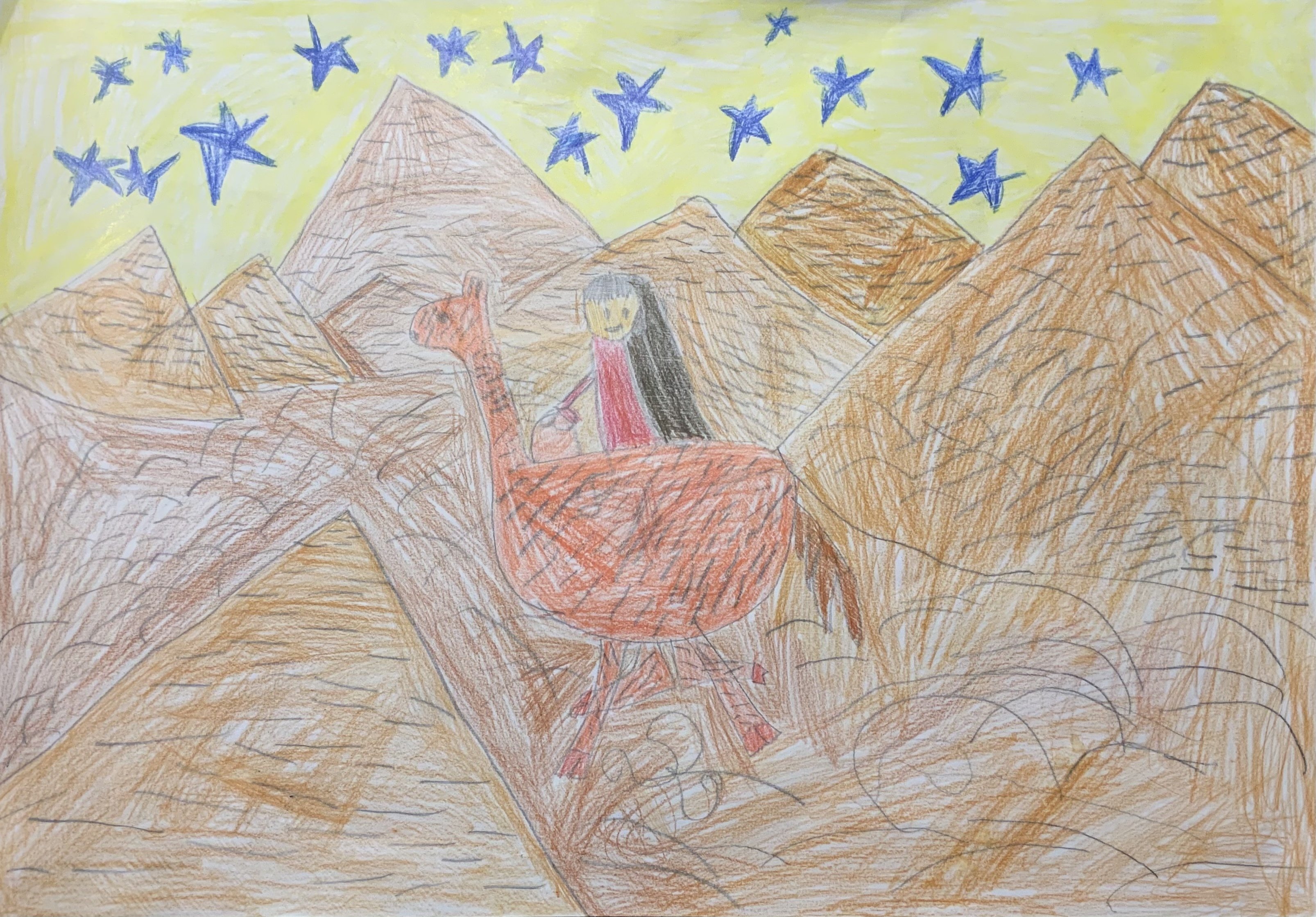 ラクダに乗って砂漠を旅する私｜Renita