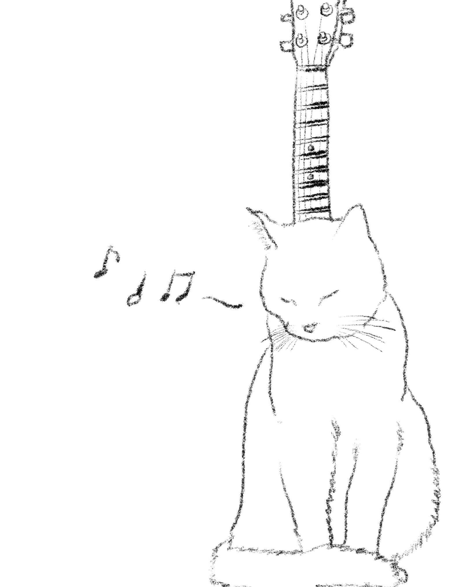 ねこレレ、かきました。｜ryosukewexer