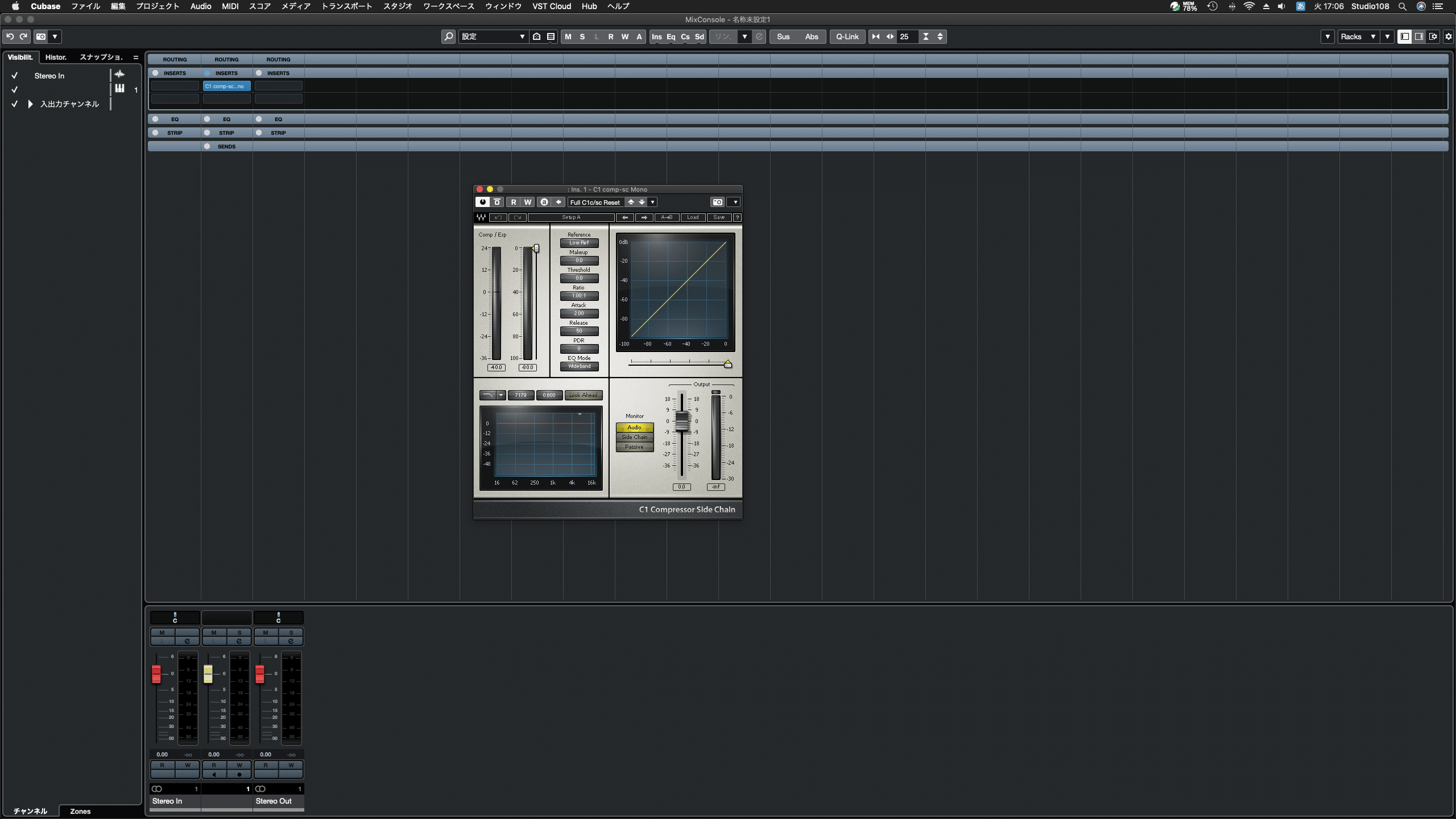 Waves / C1 Compressor Side Chain Mono｜J．@Studio108