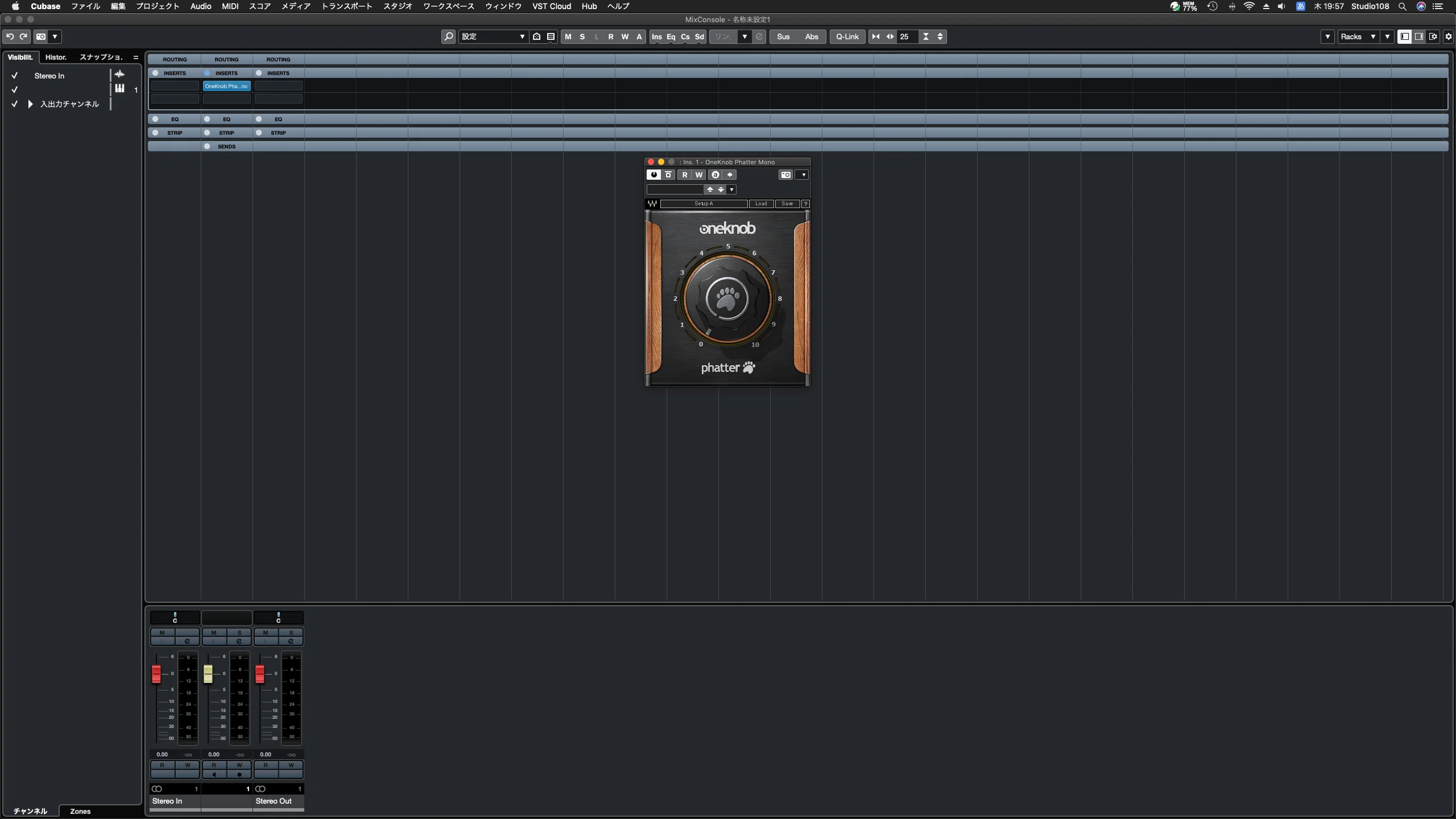 Waves / OneKnob Phatter Mono｜J．@Studio108