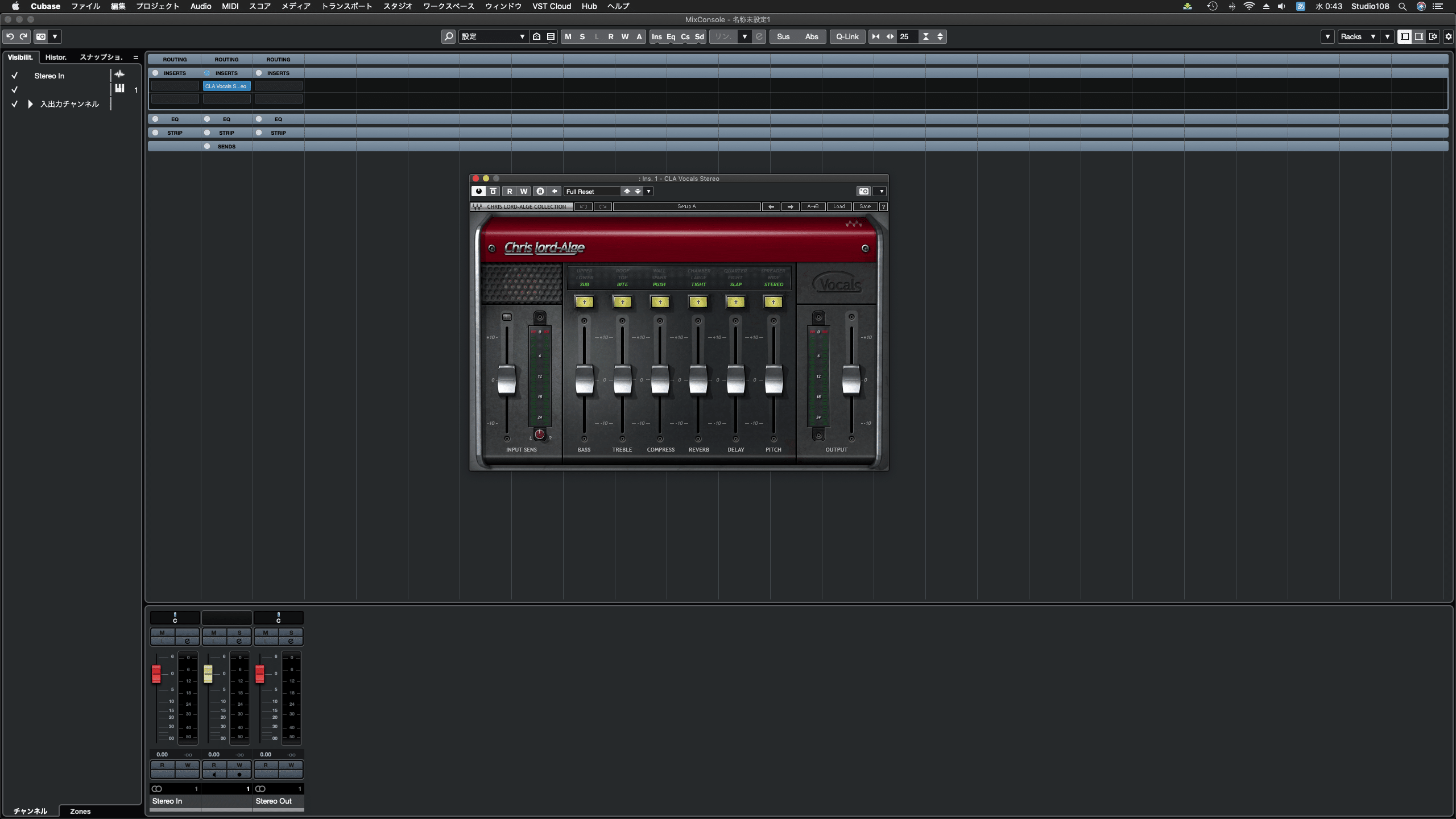 Waves / CLA Vocals Stereo｜J．@Studio108