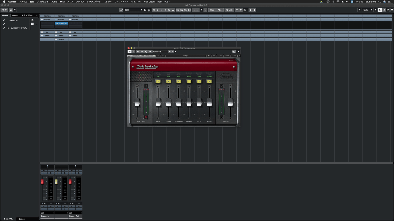 Waves / CLA Vocals Stereo｜J．@Studio108