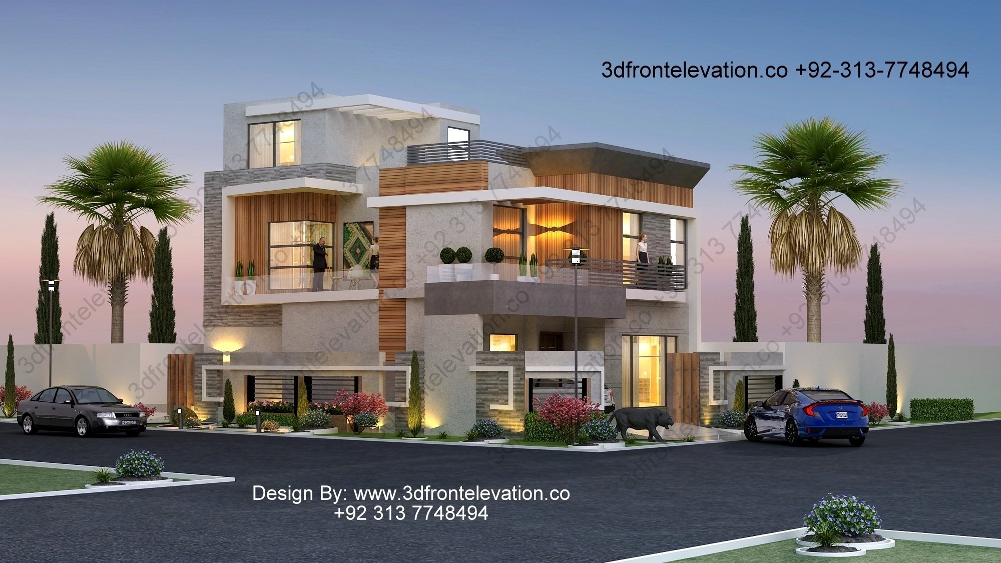Front Elevation of House Design by 3dfrontelevation Architect Designer ... Front Elevation of House Design by 3dfrontelevation Architect Designer ...