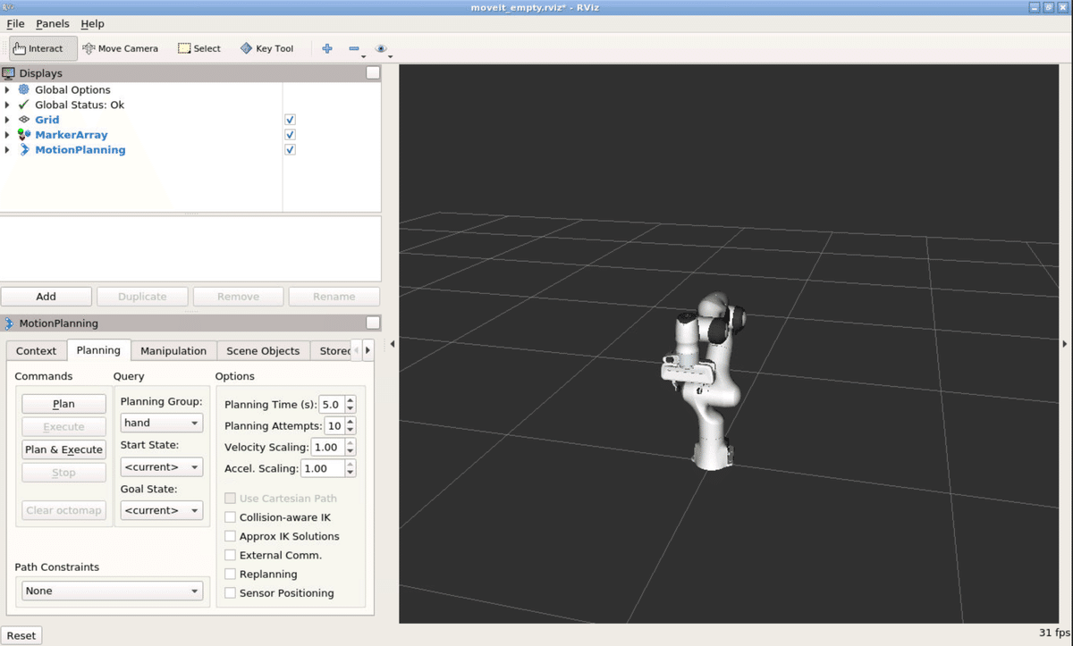 ROS入門 (35) - MoveItのセットアップ｜npaka