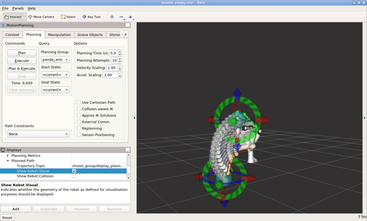 ROS入門 (35) - MoveItのセットアップ｜npaka