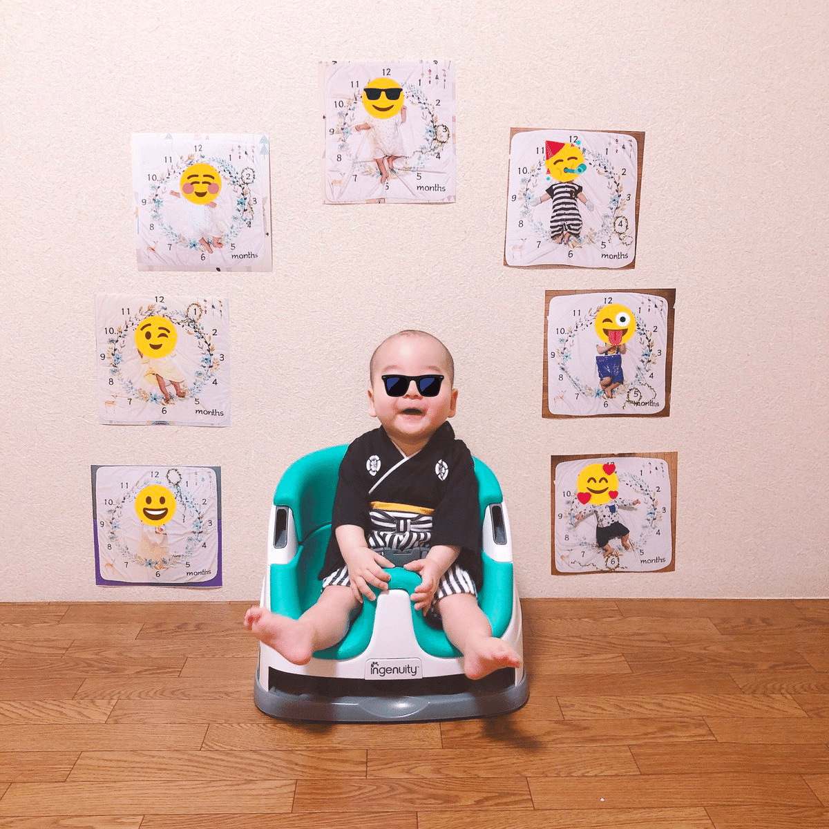 四つん這い姿勢ができるようになった：生後6ヶ月（10月下旬-11月下旬）｜akatsuki174