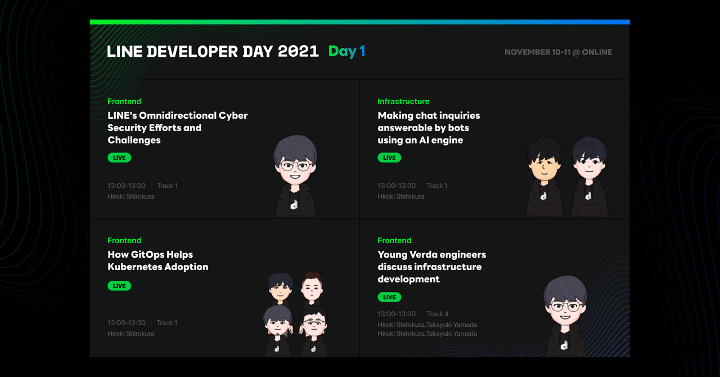 デザインの特徴で振り返るLINE DEVELOPER DAY 2021のデザイン｜LINEヤフーDESIGN 公式note