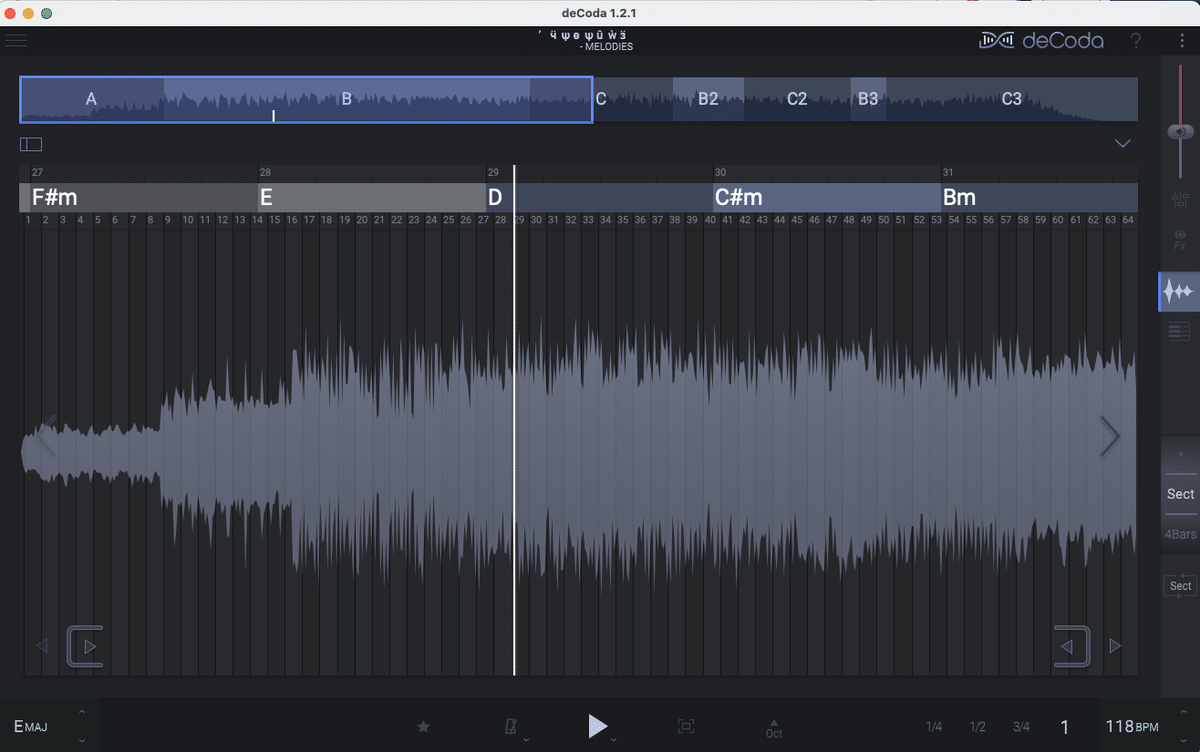 耳コピ支援（コード解析）ソフトについて｜Acore Sounds