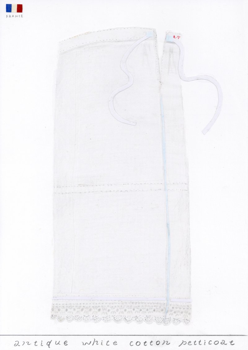 服のこと | 02 アンティークの白いスカート｜ayami nonaka｜note