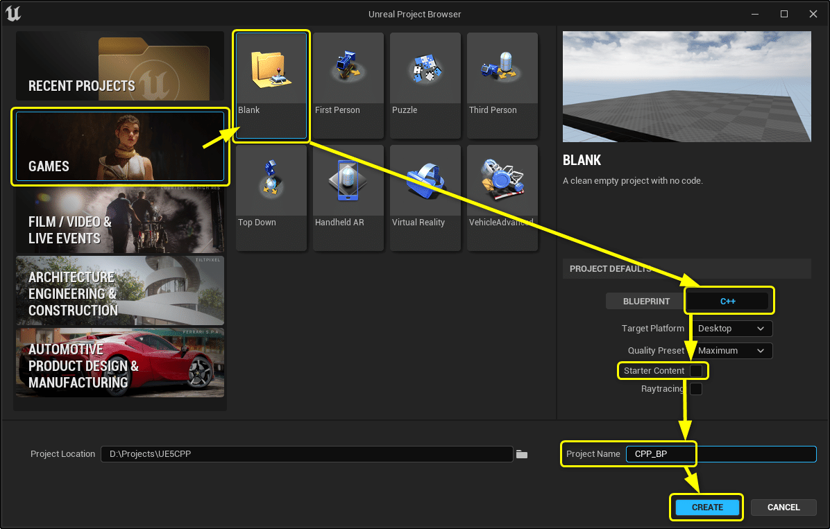 UE5 C++&BP 01 クラスを作成する｜ポジTA