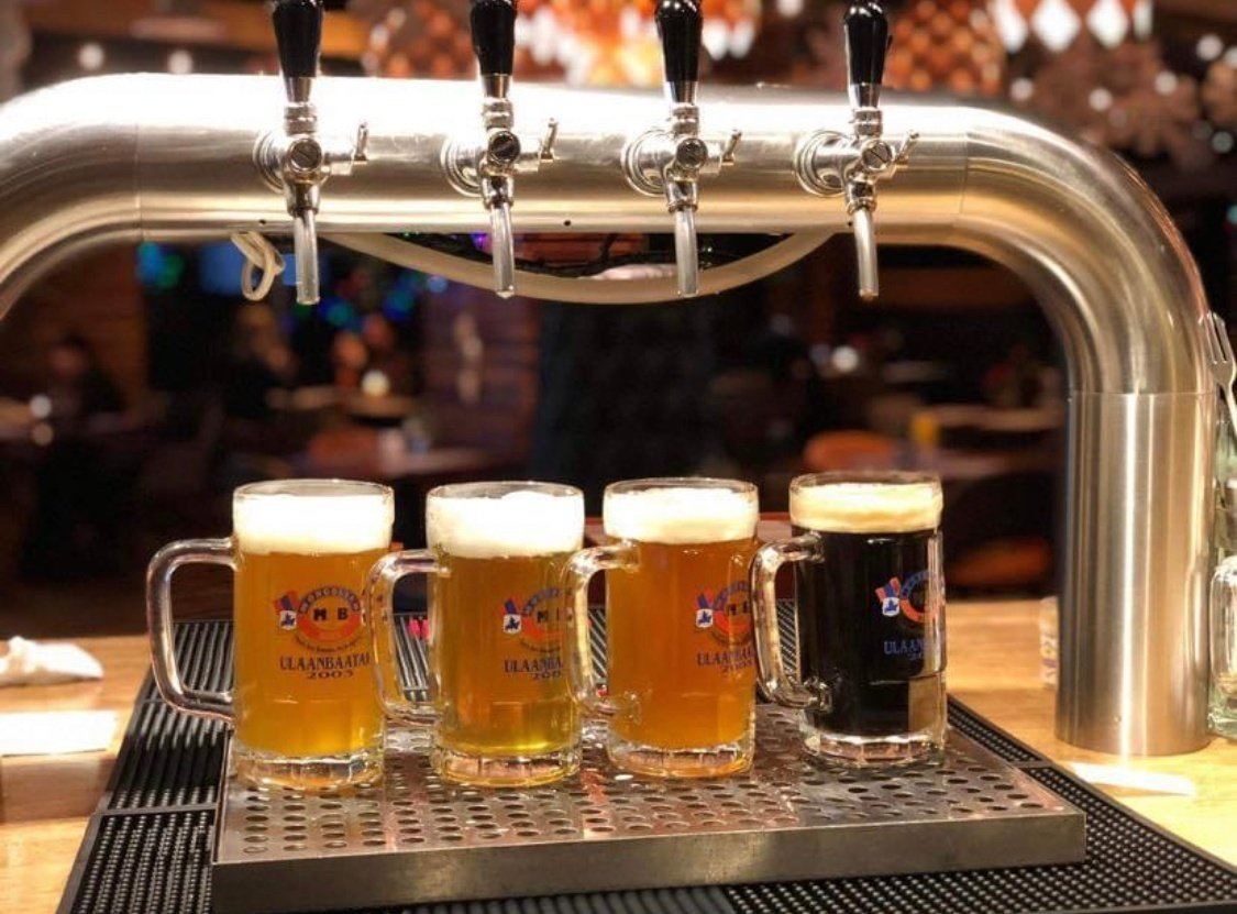 モンゴルでドイツ製法のオリジナル生ビールが飲めるお店【MB Beer Plus】｜錦戸雅俊🇲🇳モンゴルのトレーナー