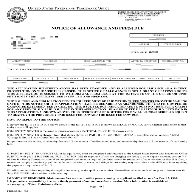 Corrected Notice of Allowability｜Takashi Koike