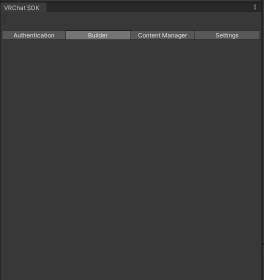 【VRChat】ControlPanelのBuilderに何も表示されない問題と解決｜みどきち