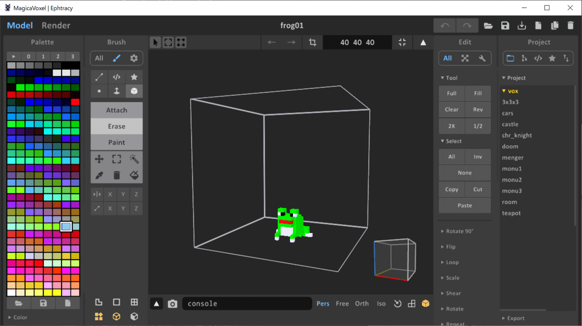 Processing でボクセルアート① MagicaVoxelとの連携｜creativival