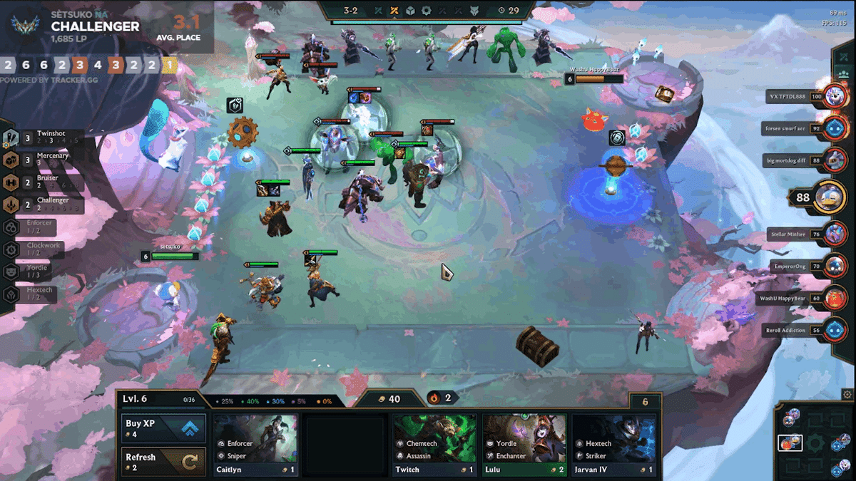 TFT配信者観戦レビュー setsuko NA1位 ツインショット｜violence_tft