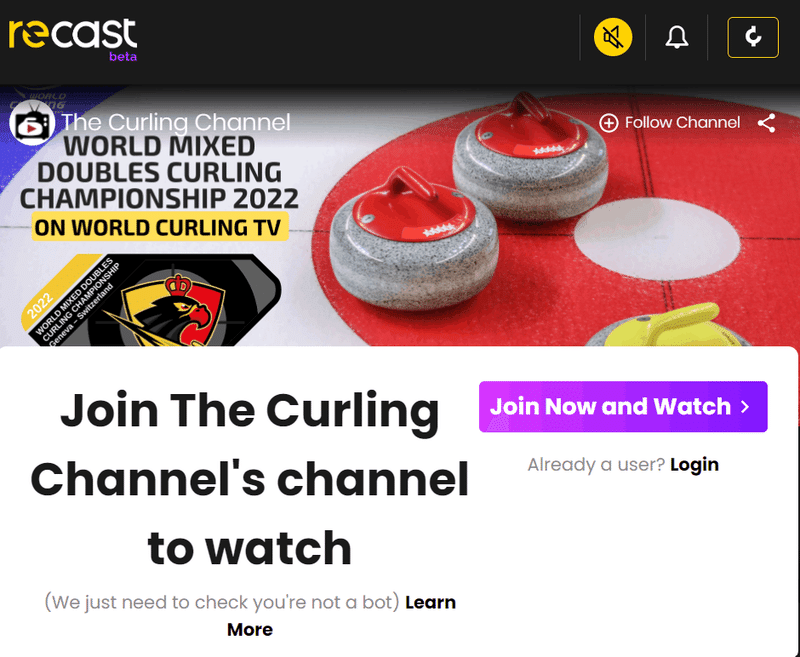 Recast Appでのカーリング大会映像の視聴方法｜日本カーリング協会 - Japan Curling Association