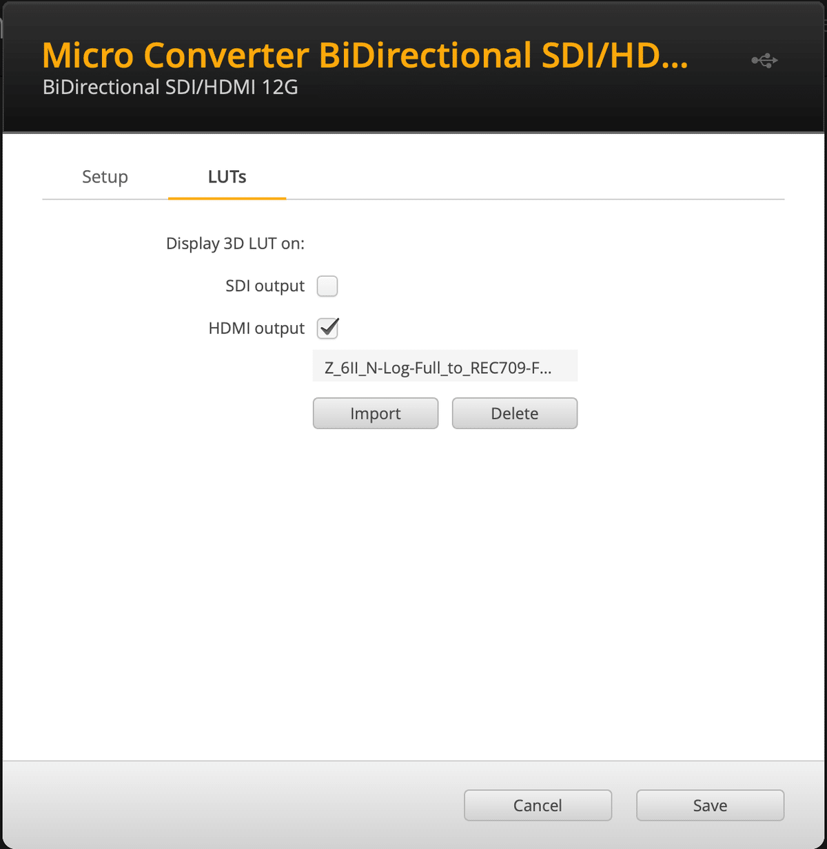 【log&Lut】BiDirectional 12GをLUT Boxとして使ってみたらトリッキーだった話｜doom