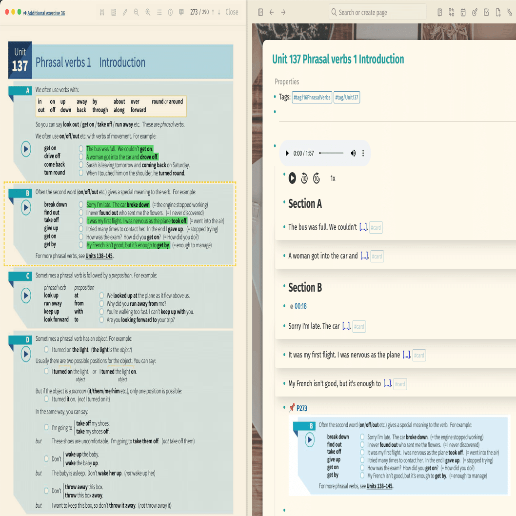 Logseqで"Grammar in Use"をマスターする4ヶ月｜Sangmin Ahn｜note