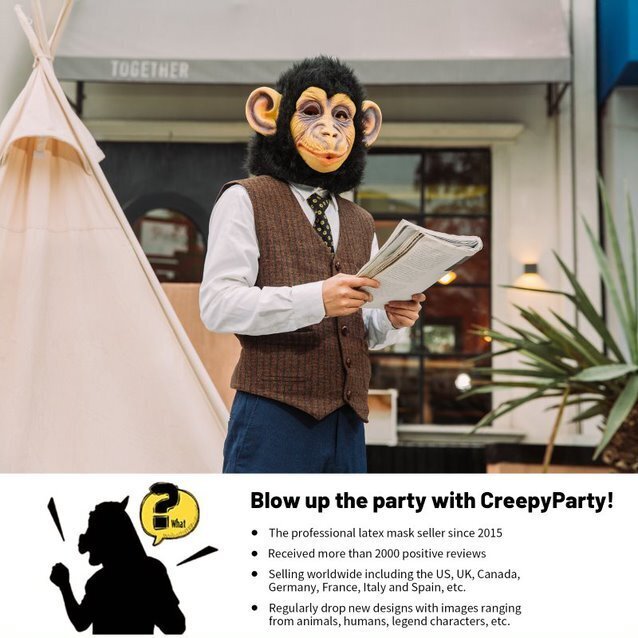 monkey head mask Halloween｜CreepyParty