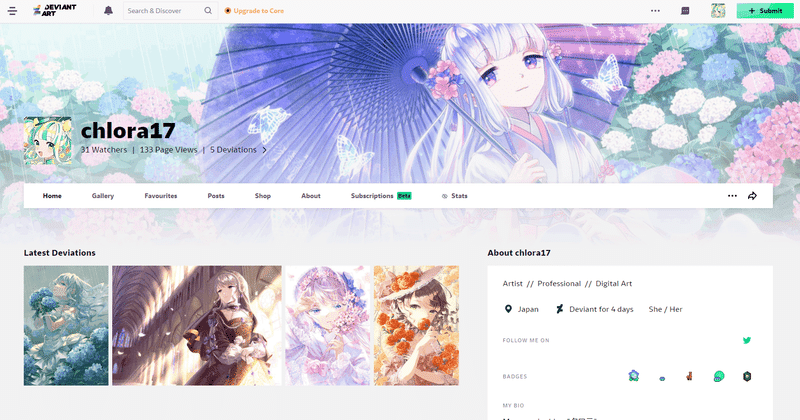 【DeviantArt/TINAMI/Galleria】pixiv以外のイラストSNSを試した日記【一次創作絵描き向け】｜クロラ
