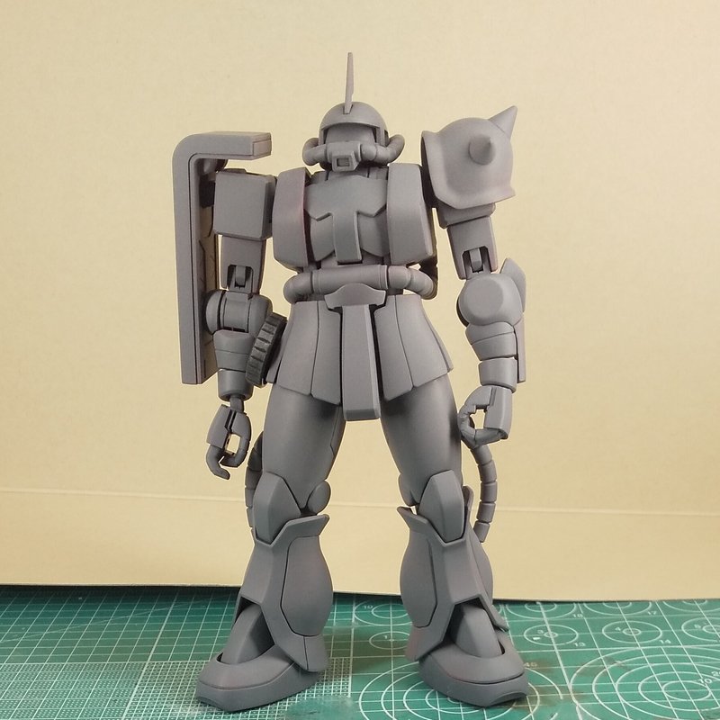 1/144 HGUCザク プロポーションチェック｜dai_mokei｜note