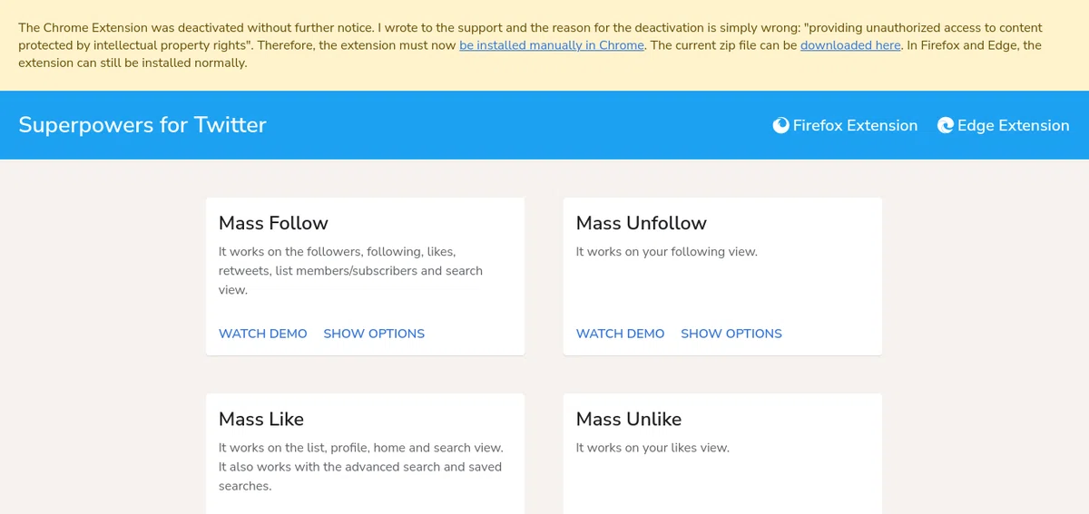 ChromeでSuperpowers for Twitterを使う方法｜BOSS@低浮上