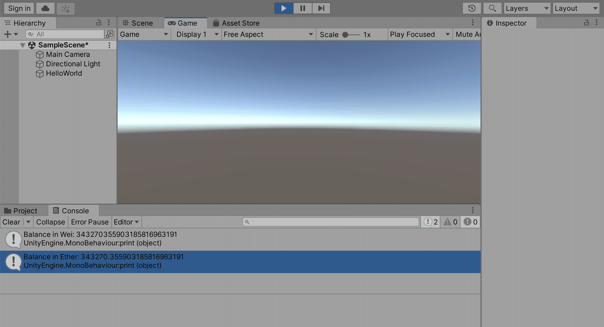 Nethereum 入門 (2) - Unityでの利用｜npaka
