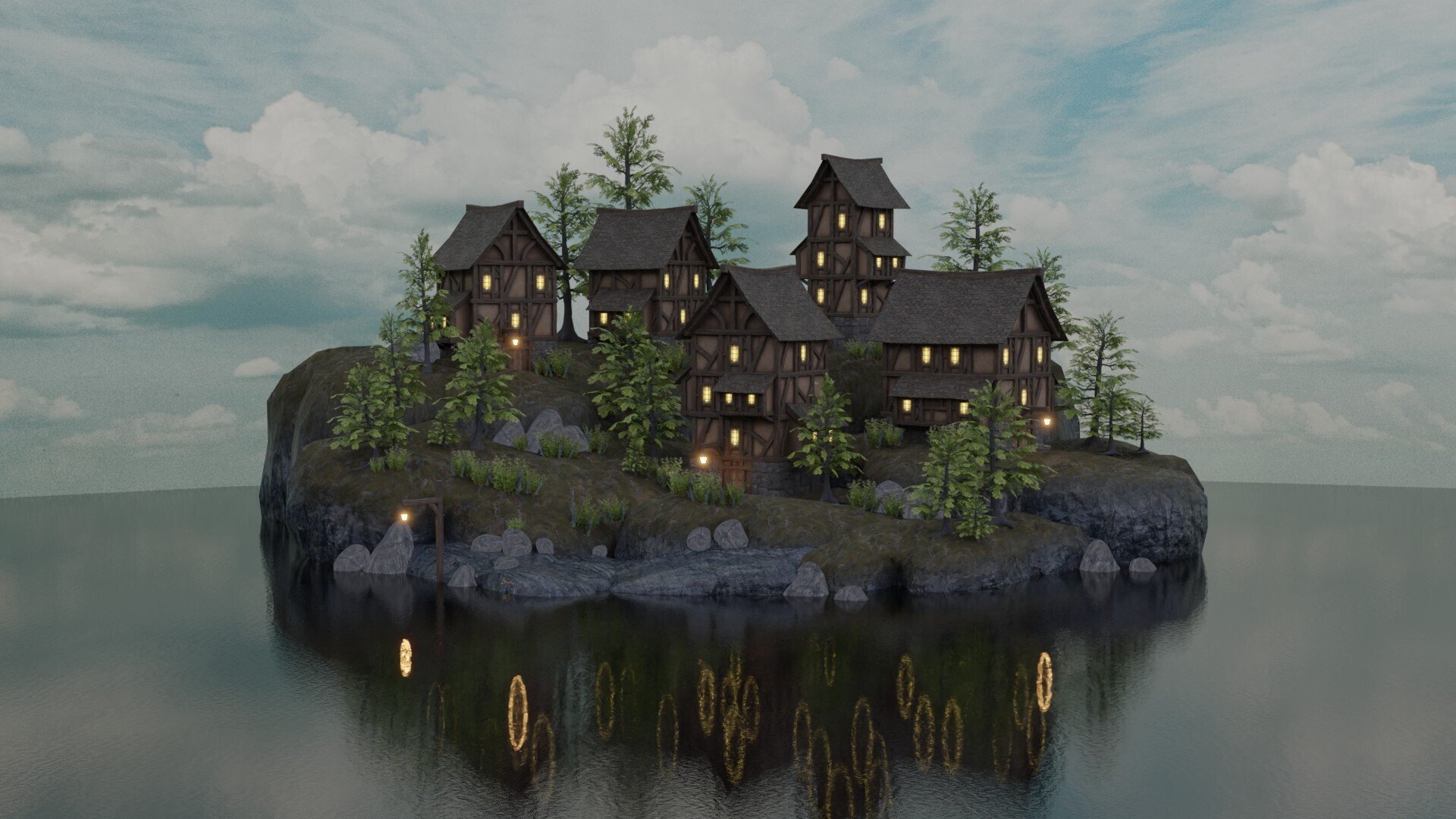 リアルっぽい3DCG風景作成｜ヅカ盛