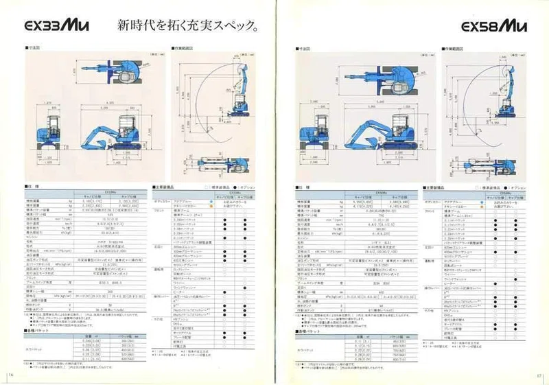 日立建機 EX33Mu/EX58Mu｜建設機械化ライブラリー