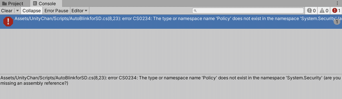 ユニティちゃんを操作してみる (1) - 事始め｜npaka