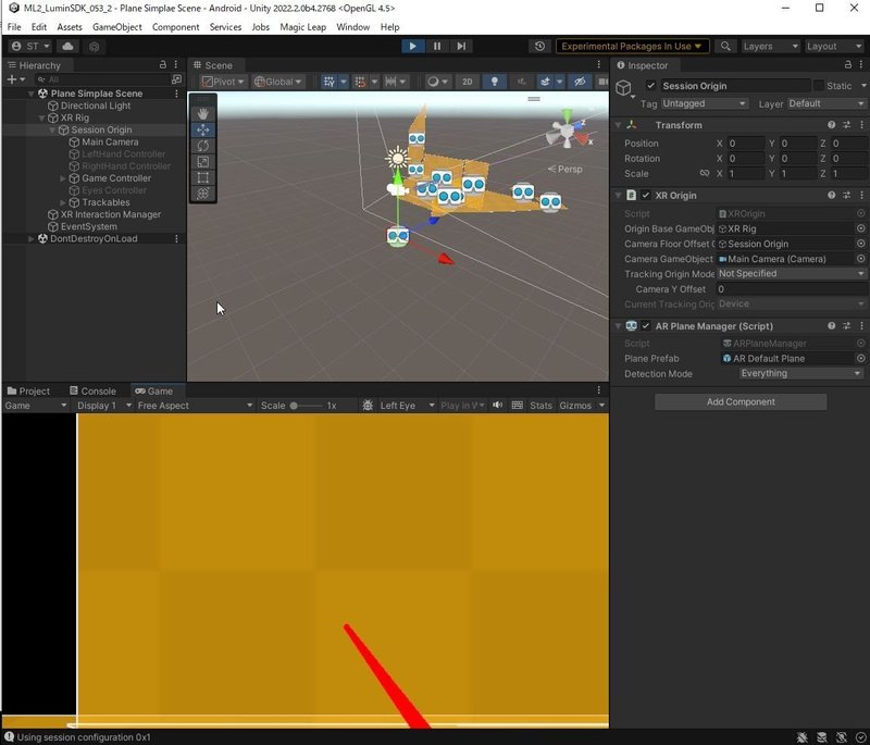 Magic Leap2 Plane detection Foundation（平面検出 基礎） Unity 編｜Sadao Tokuyama