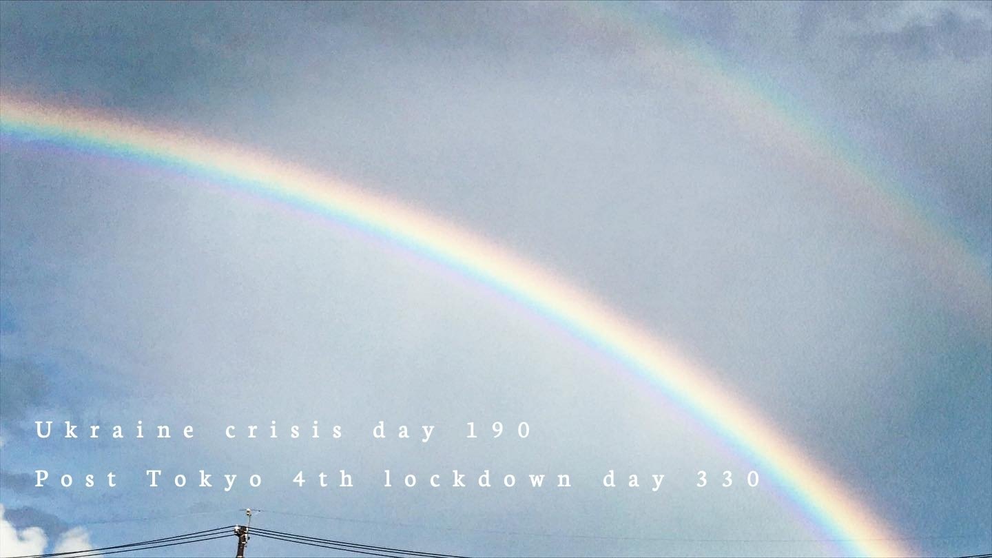 Ukraine crisis day 190 Post Tokyo 4th lockdown day 330｜池谷恵司
