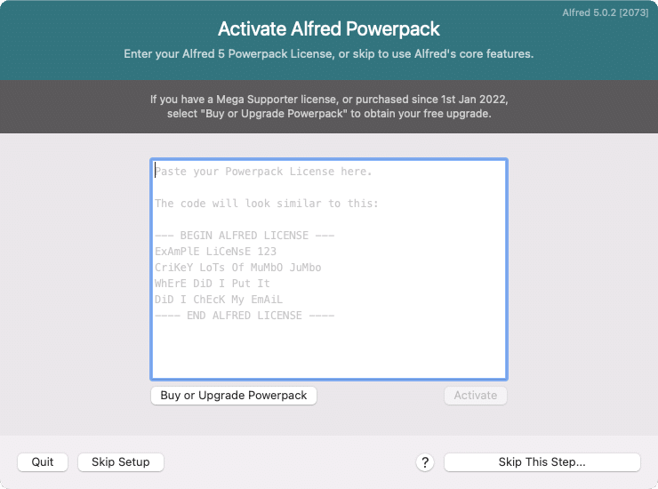 Alfred 5にアップグレードした｜永嶋拓海