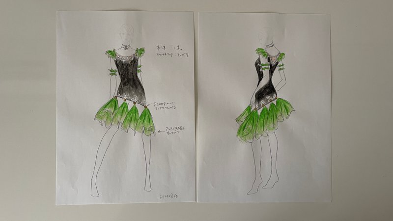 マンボショーダンス👗衣装制作開始！｜fujiko@Couturière Nuu｜note