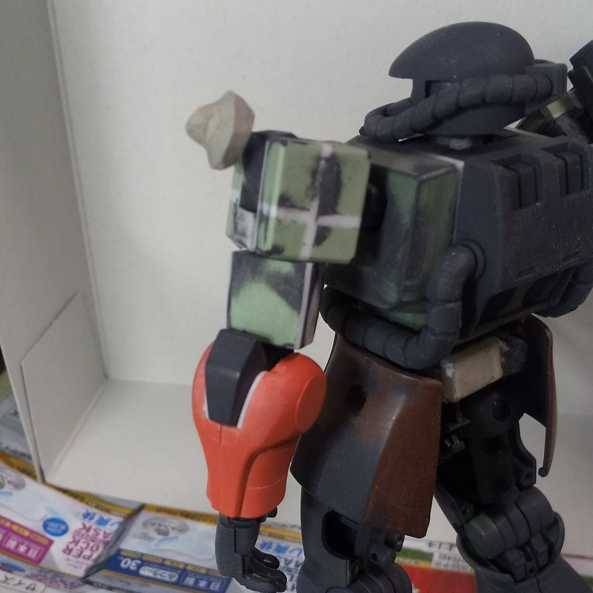 HGUCザク 下腕の加工｜dai_mokei