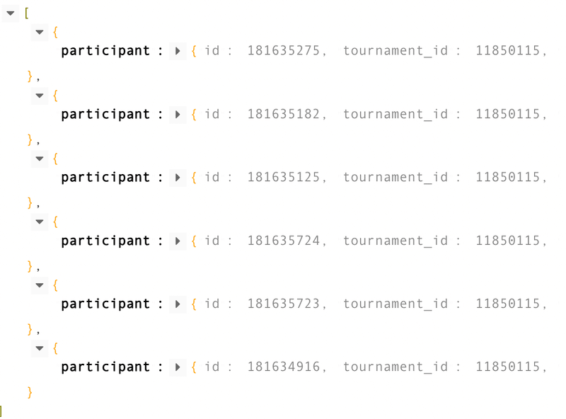 challonge APIを試す_その2_参加者の追加とシード値ランダム実行｜ドッシー