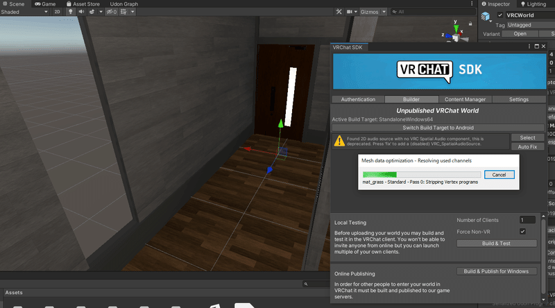 【VRChat向け】ワールドの作成とアップロード｜RoTemtable