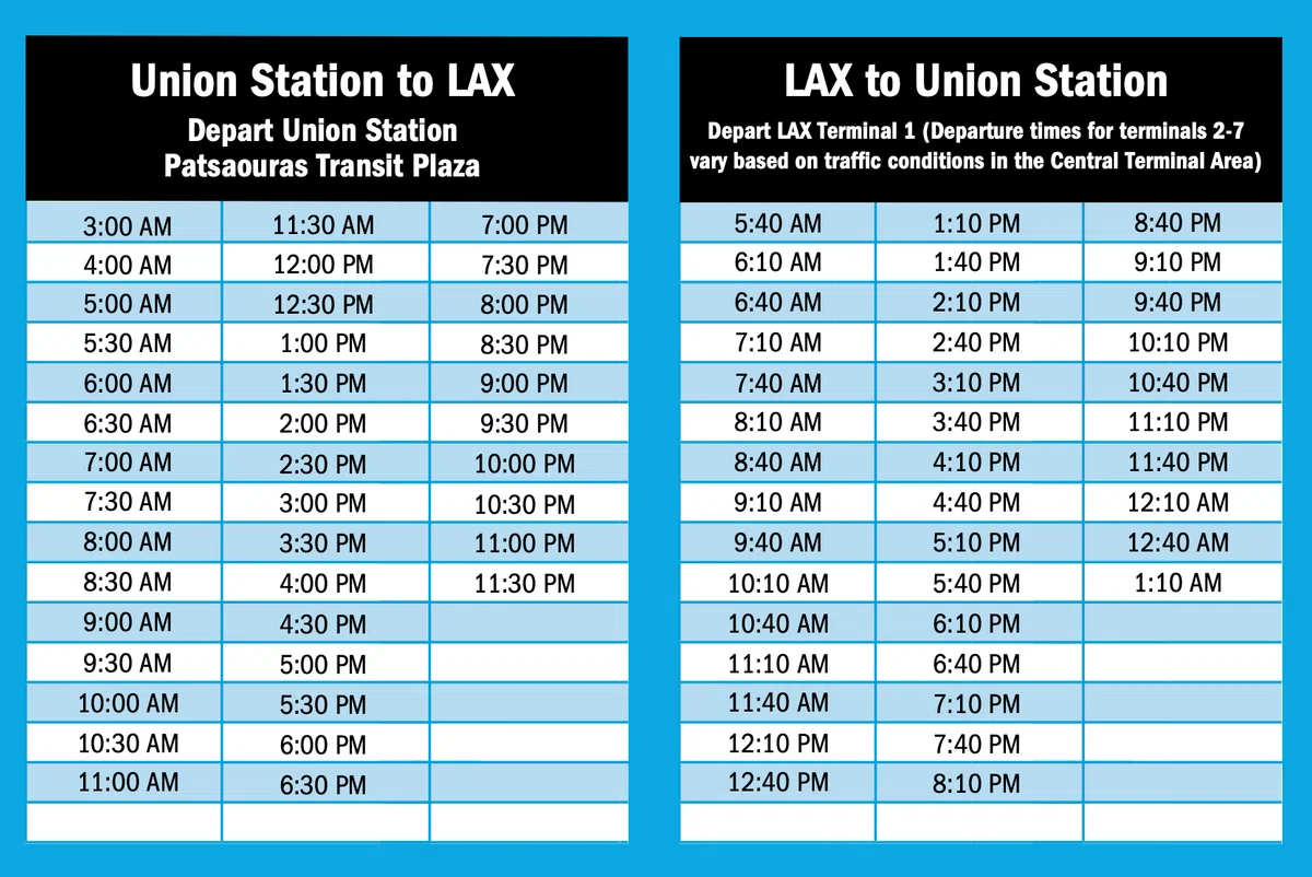 LAX→UNION STATION ロサンゼルス空港から市内への最安移動 「LAX Flyway」｜Tomiko Takino