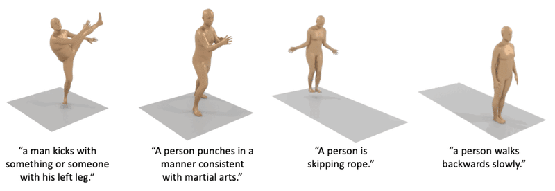 Motion Diffusion Model によるテキストからのモーション生成を試す｜npaka