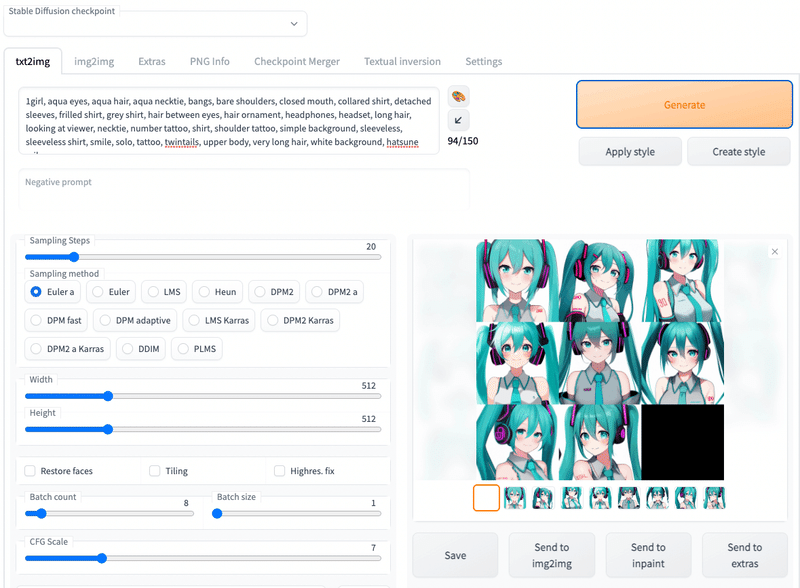 アニメ絵、イラストからプロンプトを生成するDeepDanbooruをAUTOMATIC1111で使う｜ウチダマサトシ