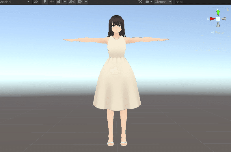 #VRoid 】VRChatのPhysBoneを攻略する（1）ワンピーススカート編【 #VRChat 】｜150万画素