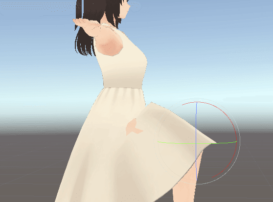 #VRoid 】VRChatのPhysBoneを攻略する（1）ワンピーススカート編【 #VRChat 】｜150万画素