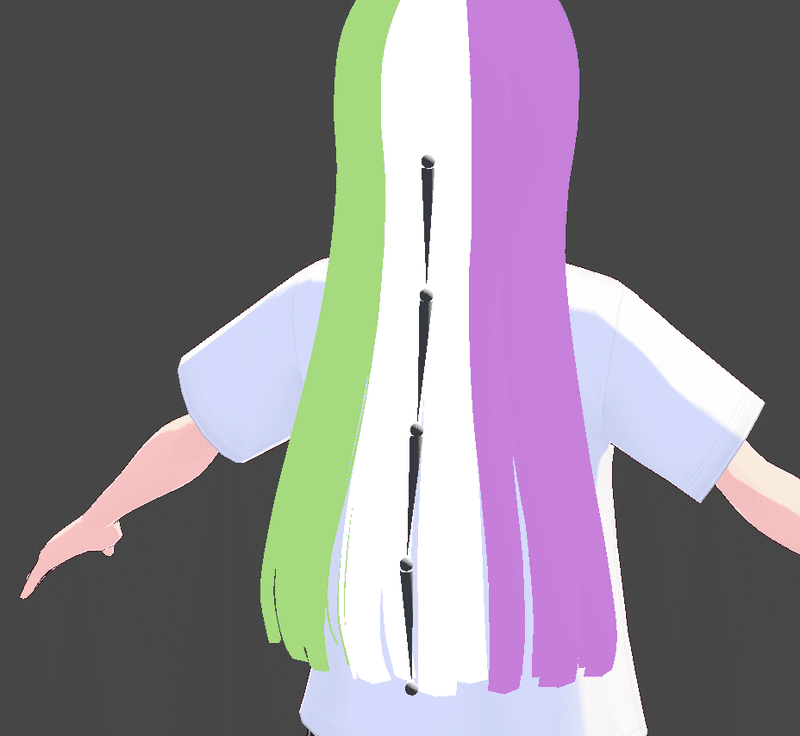 #VRoid 】VRChatのPhysBoneを攻略する（2）髪の毛編（前）【 #VRChat 】｜150万画素