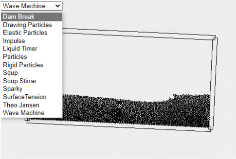 【フリーのJSライブラリ、LiquidFunでサイエンス vol.3】異星の海を見てみよう～世界の重力と粒子の密度を変えてみる〔コード編〕～｜Particlemethod