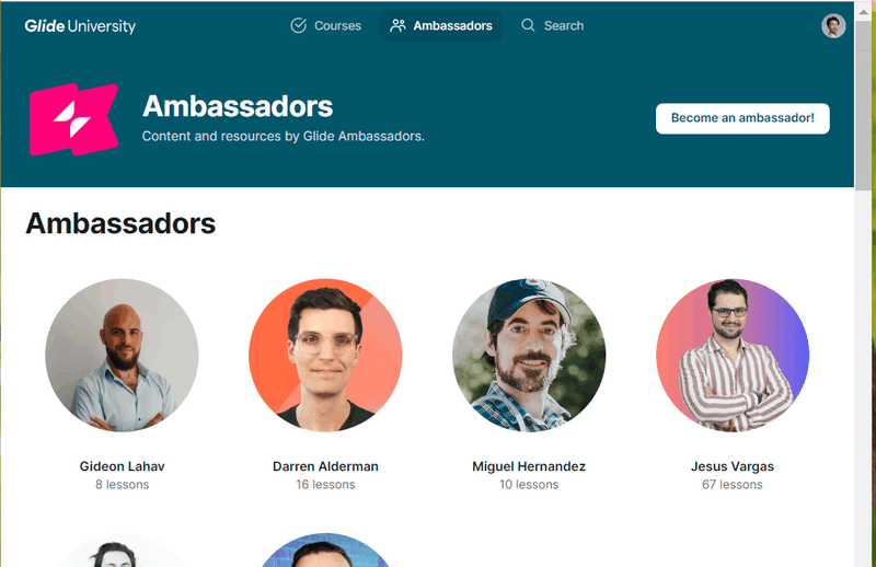 Glide Universityがリリース！あなたのGlide学習が加速する｜松井真也＠NoCoder