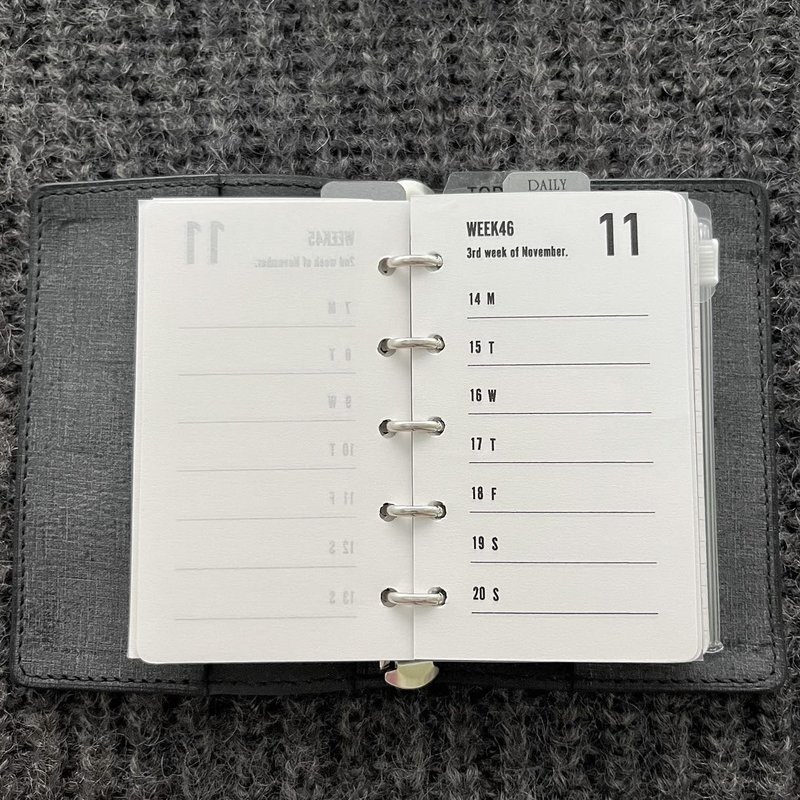 MINI6/M5/A5サイズリフィル無料ダウンロード[ 11月分 ]｜note1015