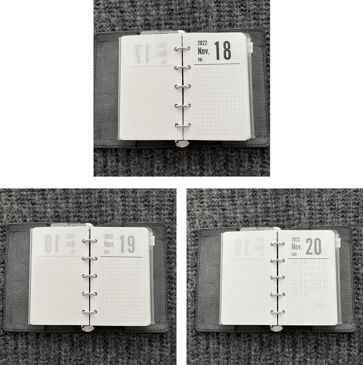 MINI6/M5/A5サイズリフィル無料ダウンロード[ 11月分 ]｜note1015