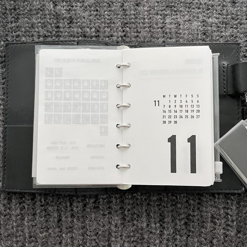 MINI6/M5/A5サイズリフィル無料ダウンロード[ 11月分 ]｜note1015